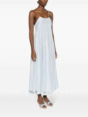 FORTE_FORTE Empire-line Maxi Dress - Blue