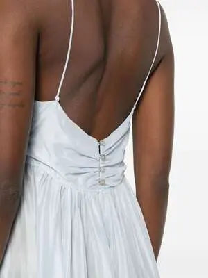 FORTE_FORTE Empire-line Maxi Dress - Blue