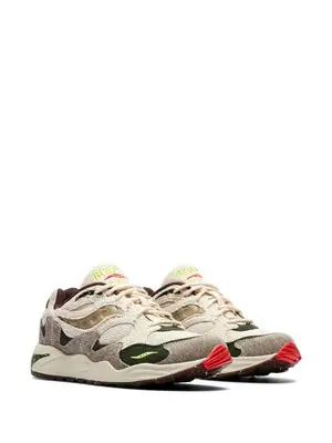 Saucony X Bodega Grid Shadow 2 Jaunt Woven Hemp/acid Lime/red Alert/gum Sneakers - Neutrals