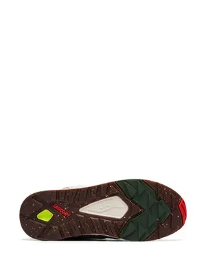 Saucony X Bodega Grid Shadow 2 Jaunt Woven Hemp/acid Lime/red Alert/gum Sneakers - Neutrals