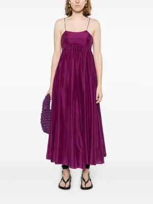 FORTE_FORTE Empire-line Maxi Dress - Purple