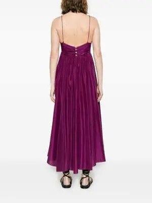 FORTE_FORTE Empire-line Maxi Dress - Purple