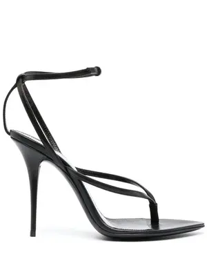 Saint Laurent 105mm Gippy Leather Sandals