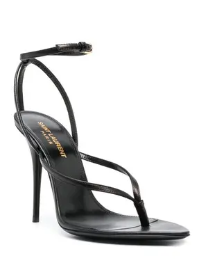 Saint Laurent 105mm Gippy Leather Sandals