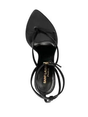 Saint Laurent 105mm Gippy Leather Sandals