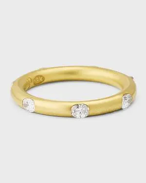 JENNA BLAKE 18k Diamond Stack Ring - Yellow Gold