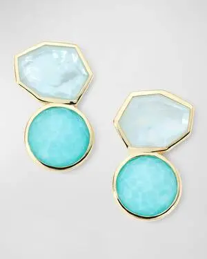 Ippolita 18k Gold Rock Candy Earrings - Turquoise