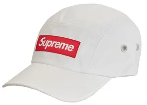 Supreme Coated Cordura Camp Cap - White
