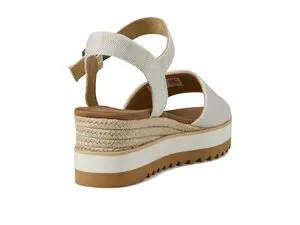 Toms Diana Platform Wedge Sandal - White