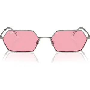 Ray-ban Ray-Ban 55mm Octagon Sunglasses Pink