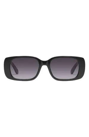 Quay QUAY Gradient Square Sunglasses Black / Smoke