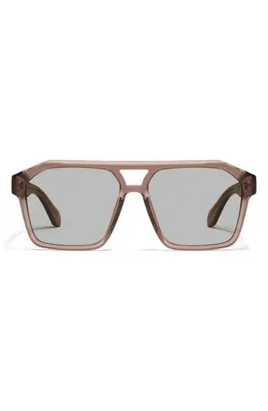 Quay Soundcheck 57mm Aviator Sunglasses - Doe/tan