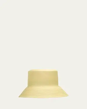 BARBISIO Becky Straw Bucket Hat - Yellow
