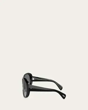 Oliver Spencer Maridan Round Sunglasses