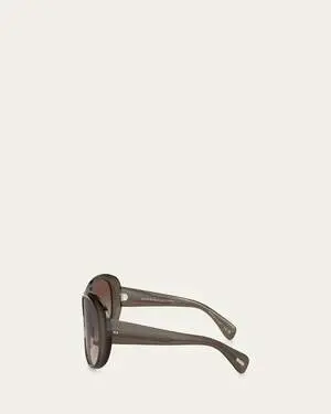 Oliver Spencer Maridan Round Sunglasses