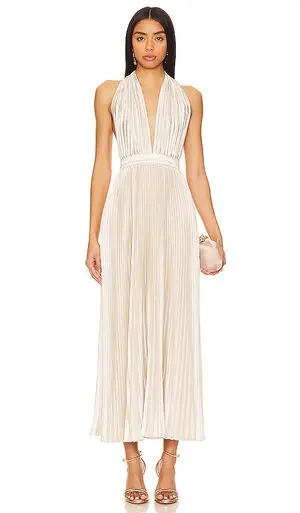 Pleated Satin Evening Dresses