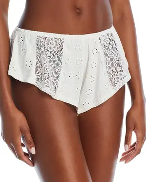 Honeydew Intimates Charli Lace Eyelet Shorts - White