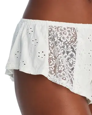 Honeydew Intimates Charli Lace Eyelet Shorts - White