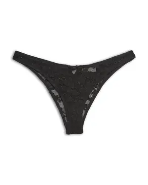 FLEUR DU MAL Le Stretch Multifit Lace Cheeky Panty - Black