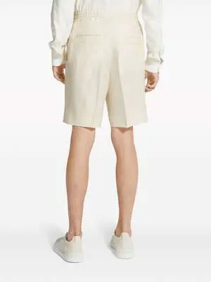 Zegna Oasi Lino Linen Shorts - White