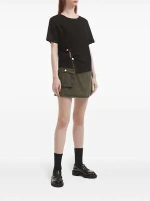 B+AB Distressed Panelled Denim Shorts