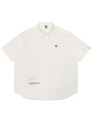 AAPE BY *A BATHING APE Logo-appliqué Cotton Shirt