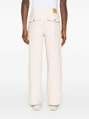 Maison Kitsuné Mid-rise Straight-leg Jeans - Neutrals