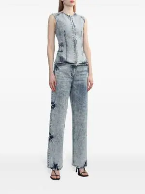 JUUN.J Acid-wash Denim Vest