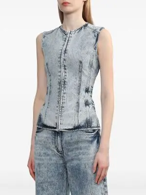 JUUN.J Acid-wash Denim Vest