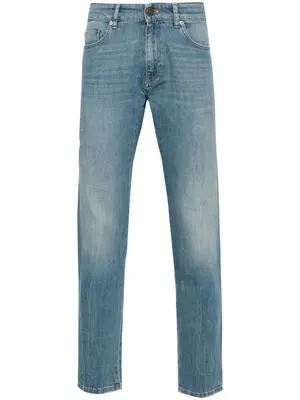 PT TORINO Stonewashed Slim-cut Jeans - Blue