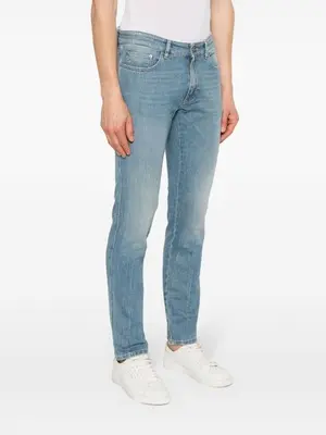 PT TORINO Stonewashed Slim-cut Jeans - Blue