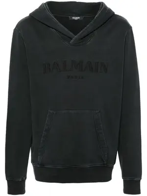 Balmain Textured Sweatshirts Hoodies For Men