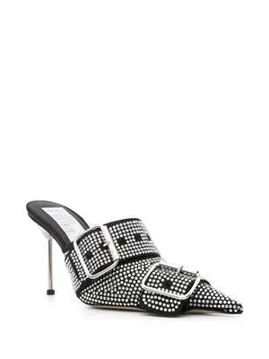 Giuseppe Di Morabito 100mm Crystal-embellished Mules - Black