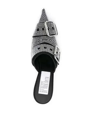 Giuseppe Di Morabito 100mm Crystal-embellished Mules - Black
