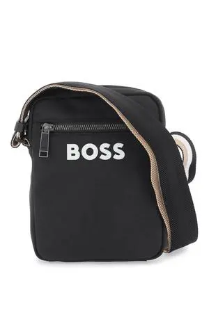 BOSS Shoulder Bag With Rubberized Logo