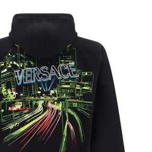 Versace Embroidered Cotton Hoodie