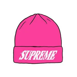 Supreme Logo Beanie - Fuchsia