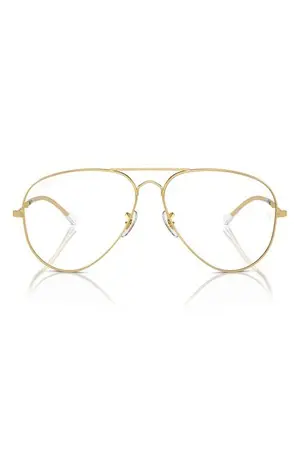 Ray-ban Ray-Ban Aviator 62mm Polarized Sunglasses Gold / Clear