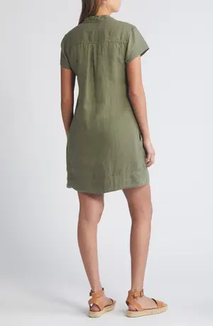 Tommy Bahama Two Palms Linen Shift Dress - Tea Leaf