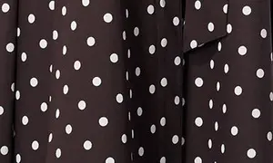Carolina Herrera Polka Dot Halter Neck Midi Shirtdress