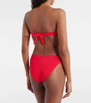 Melissa Odabash Martinique Bandeau Bikini Top - Red