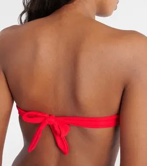 Melissa Odabash Martinique Bandeau Bikini Top - Red