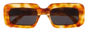 Celine Triomphe Oversized Square-frame Acetate Sunglasses - Tortoiseshell
