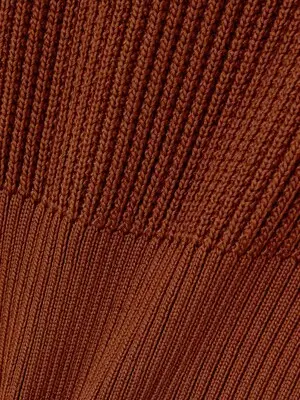 Loro Piana Ikeda Ribbed Silk And Cotton-blend Top