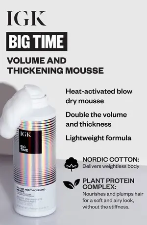 IGK Big Time Volume & Thickening Hair Mousse
