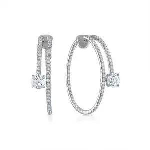 Stephanie Gottlieb Pave Hoop And A Half