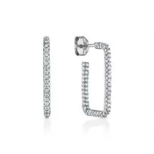 Stephanie Gottlieb Diamond Box Hoop