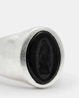 ALLSAINTS Saint Sterling Silver Signet Ring