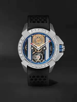 JACOB & CO Epic X Limited Edition Skeleton Chronograph 44mm Watch - Blue