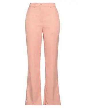 VICOLO Flared Chino Trousers - Salmon Pink